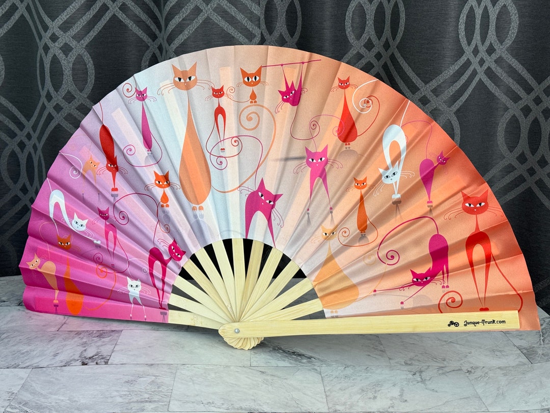 Lesbian Cats, Pride, LGBTQ+ Large Clack Fan Designed by Tara Vojta ...