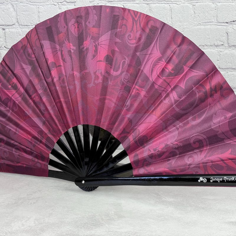 Clack Fan With Dragon - Etsy