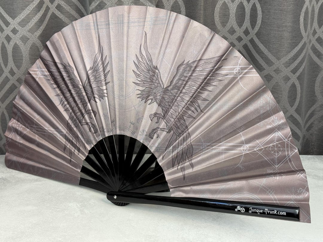Nordic Raven Clack Fan - Limited Edition Design - Etsy