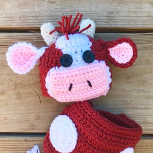 Cow Outfit for Baby, Red Angus Cow Costume, Baby Outfit, Baby Cow ...