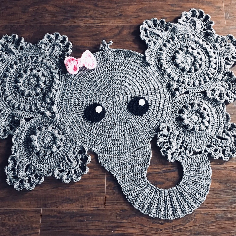 Elephant Rug - Etsy