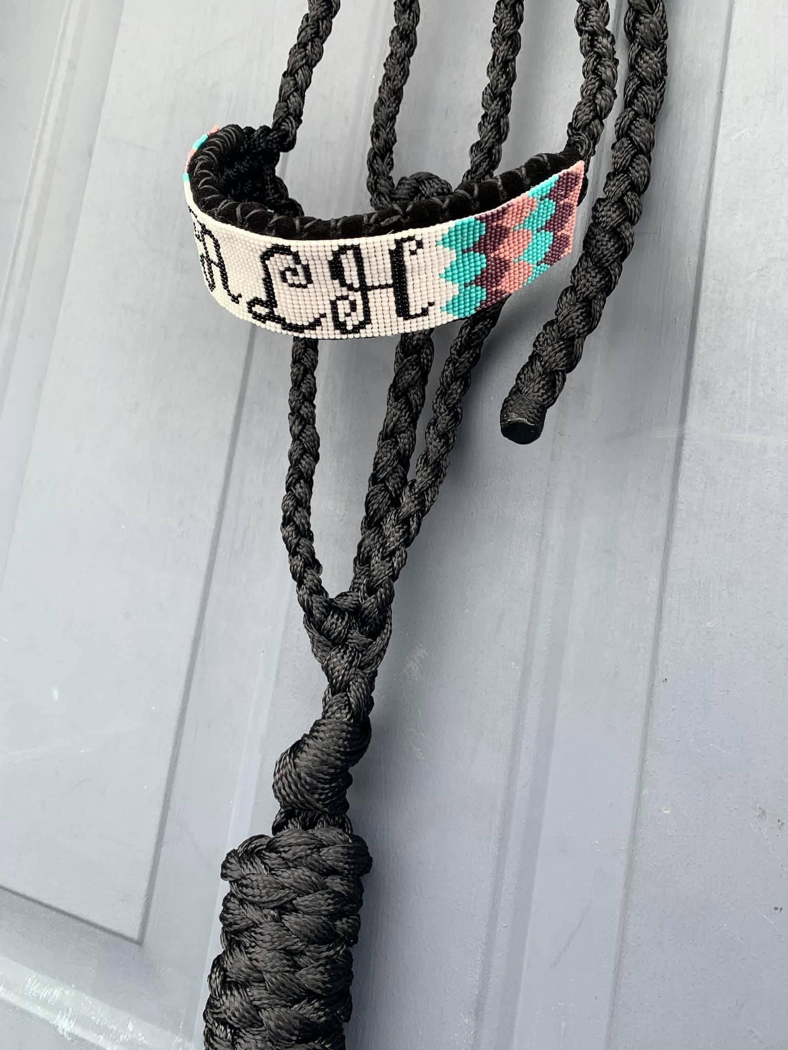 CUSTOM** Beaded Mule Tape Halter - Etsy
