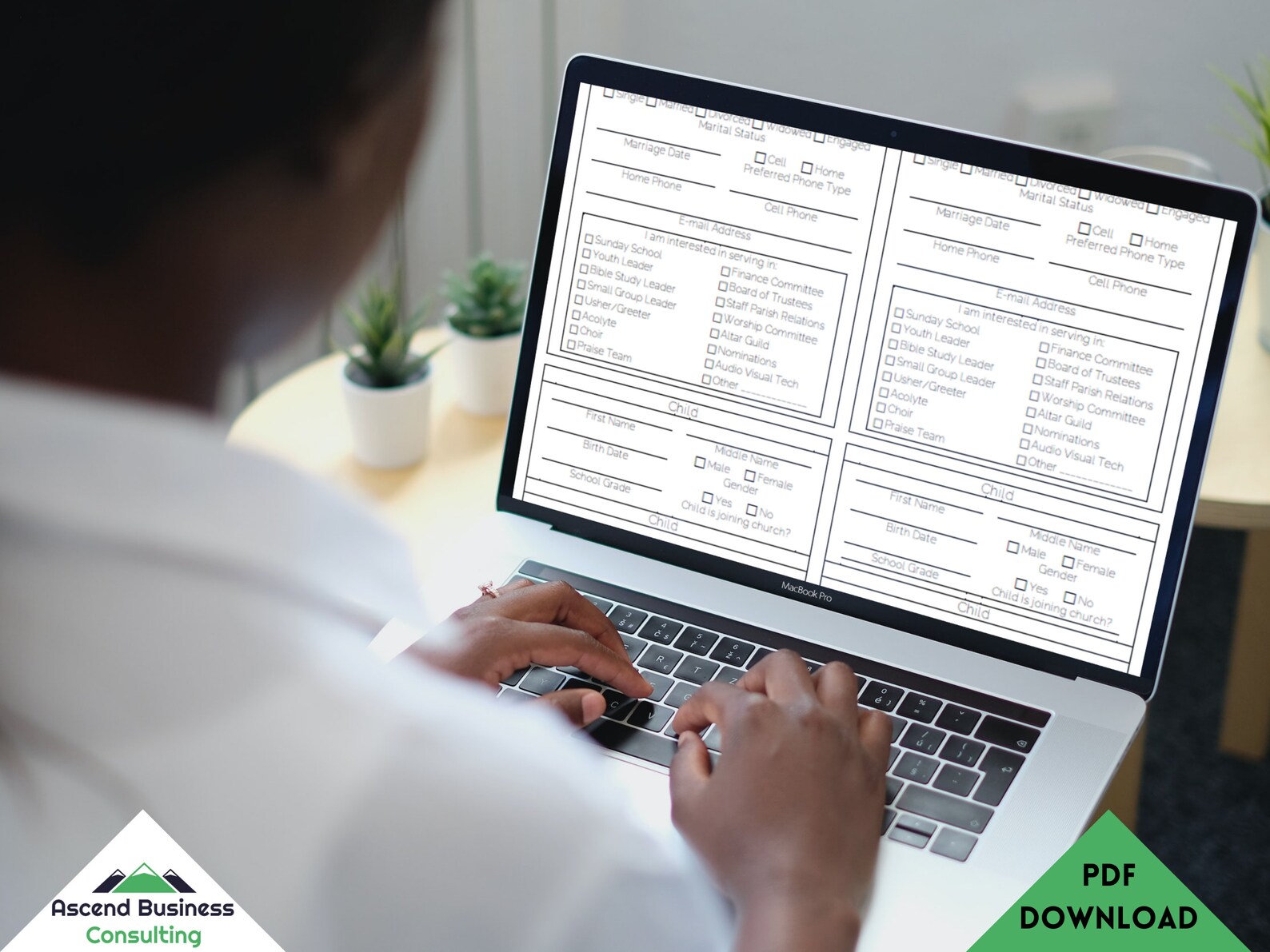 New Church Member Information Form - Etsy