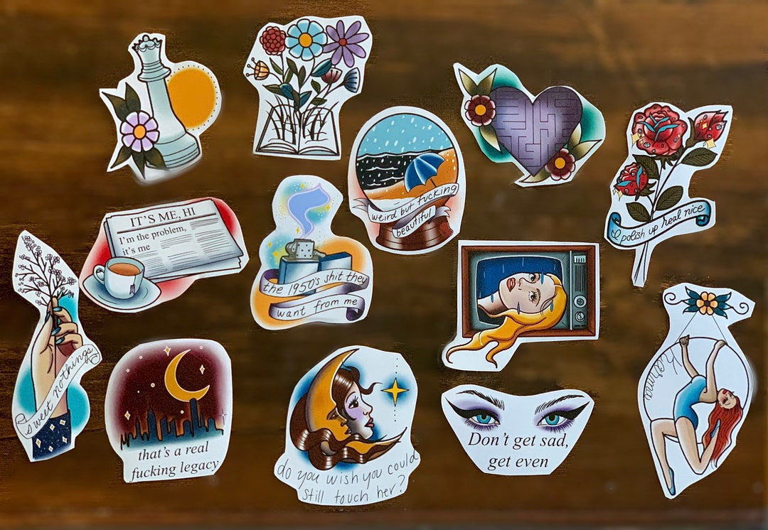 Taylor Swift Midnights Sticker Set (set of 13) - Etsy