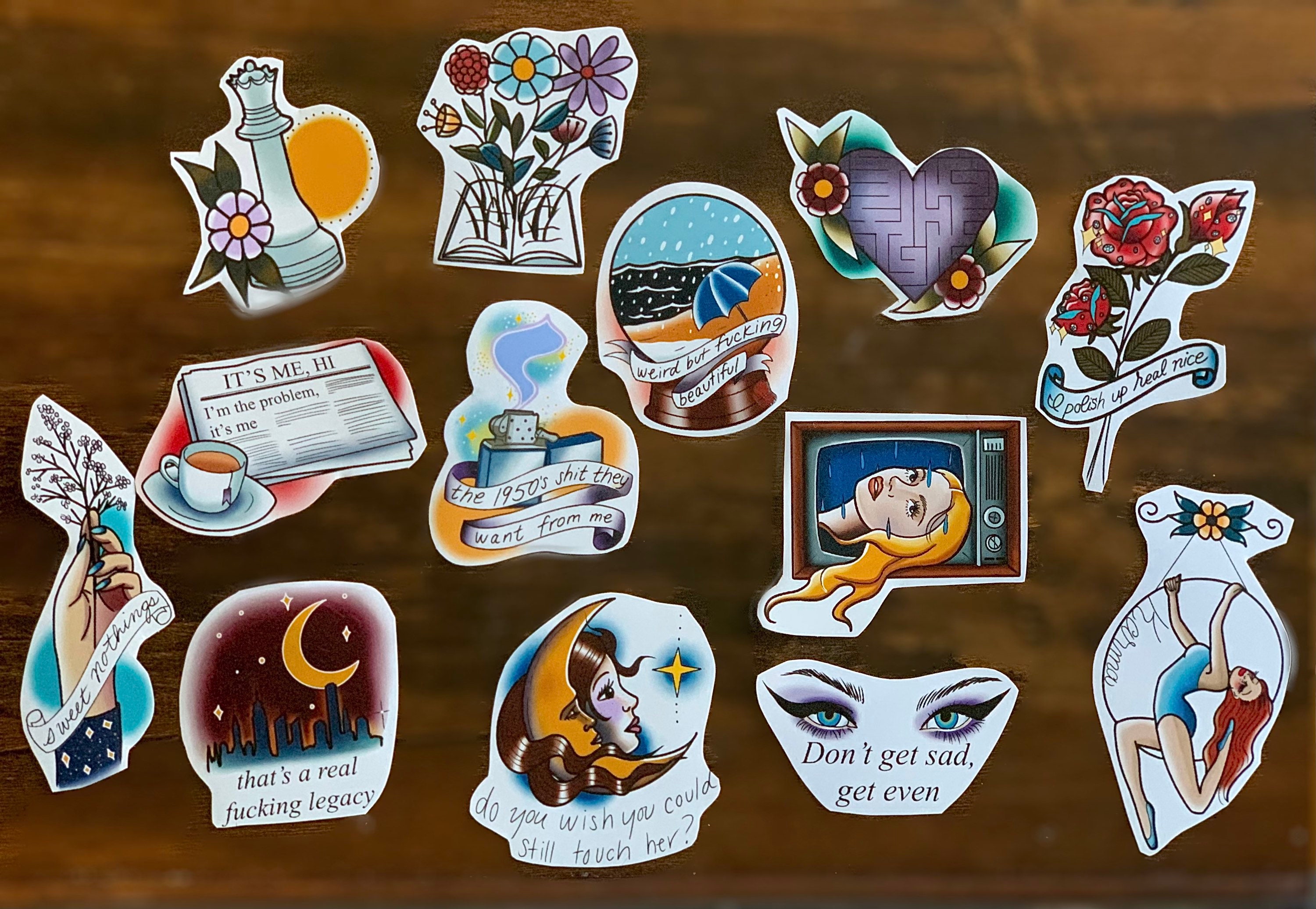 Taylor Swift Midnights Sticker Set set of 13 - Etsy