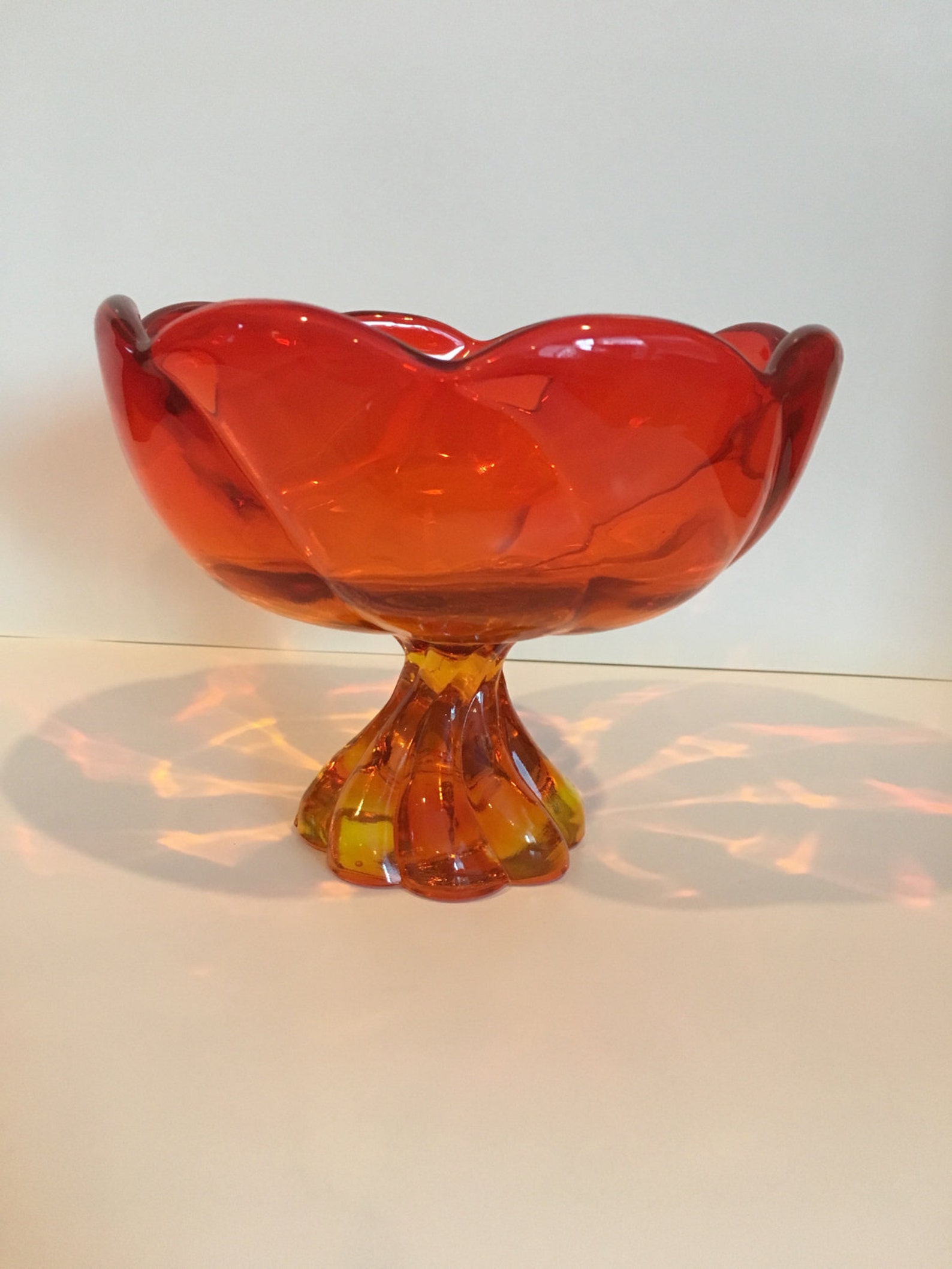 Vintage Viking Glass Candy Dish - Etsy