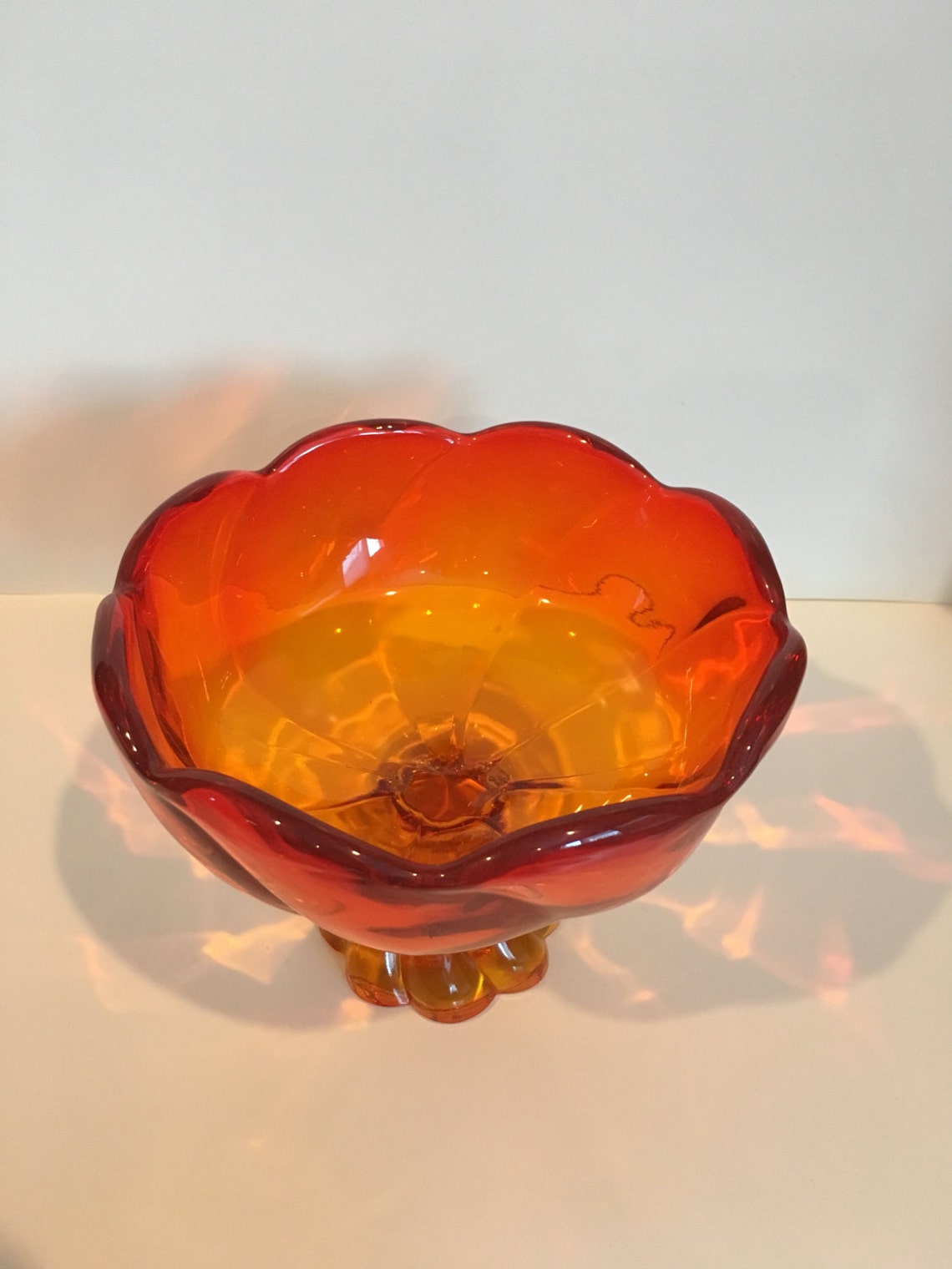 Vintage Viking Glass Candy Dish - Etsy