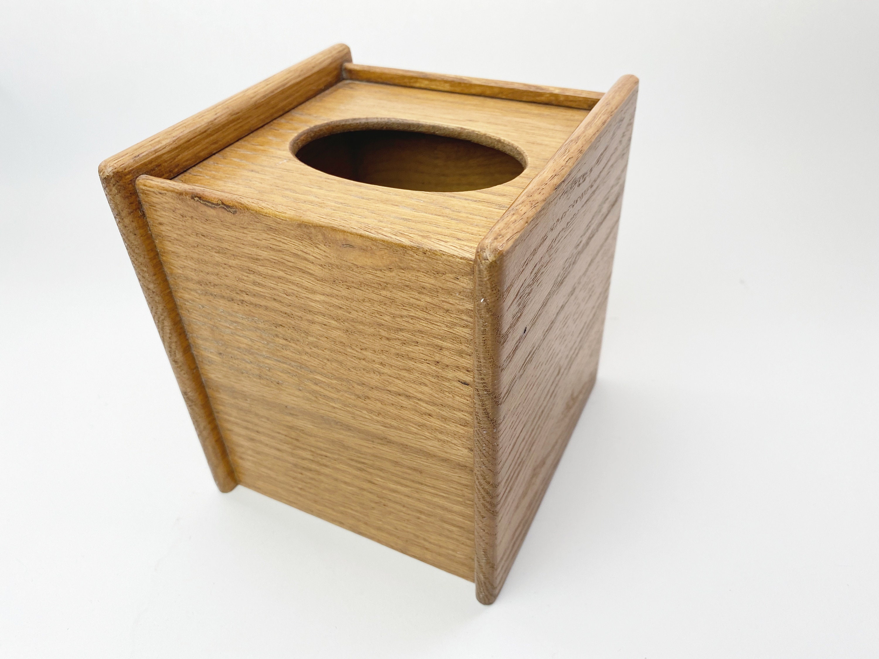 Bathroom Home & Living Bathroom Décor Vintage Teak Wood Square Tissue ...