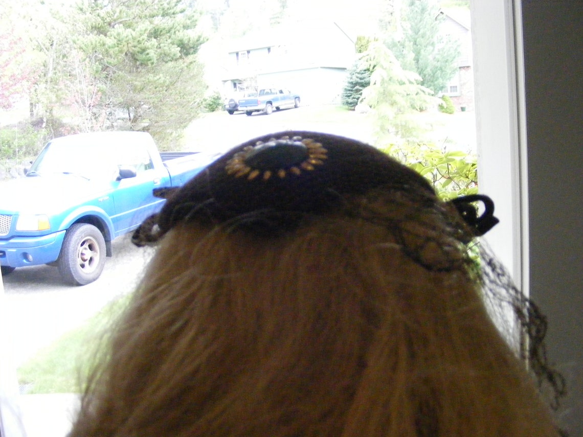 Vintage 1940's Brown Felt Tilt Hat 40s Peaked Cap - Etsy