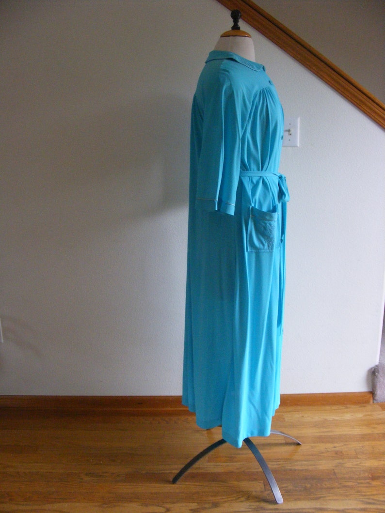 Vintage 1960's Turquoise Blue Lingerie Robe / 60s - Etsy