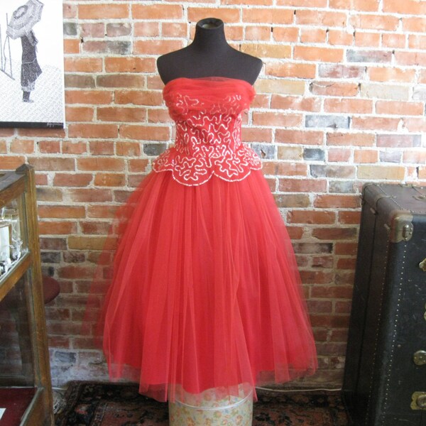 Red Prom Dress - Etsy