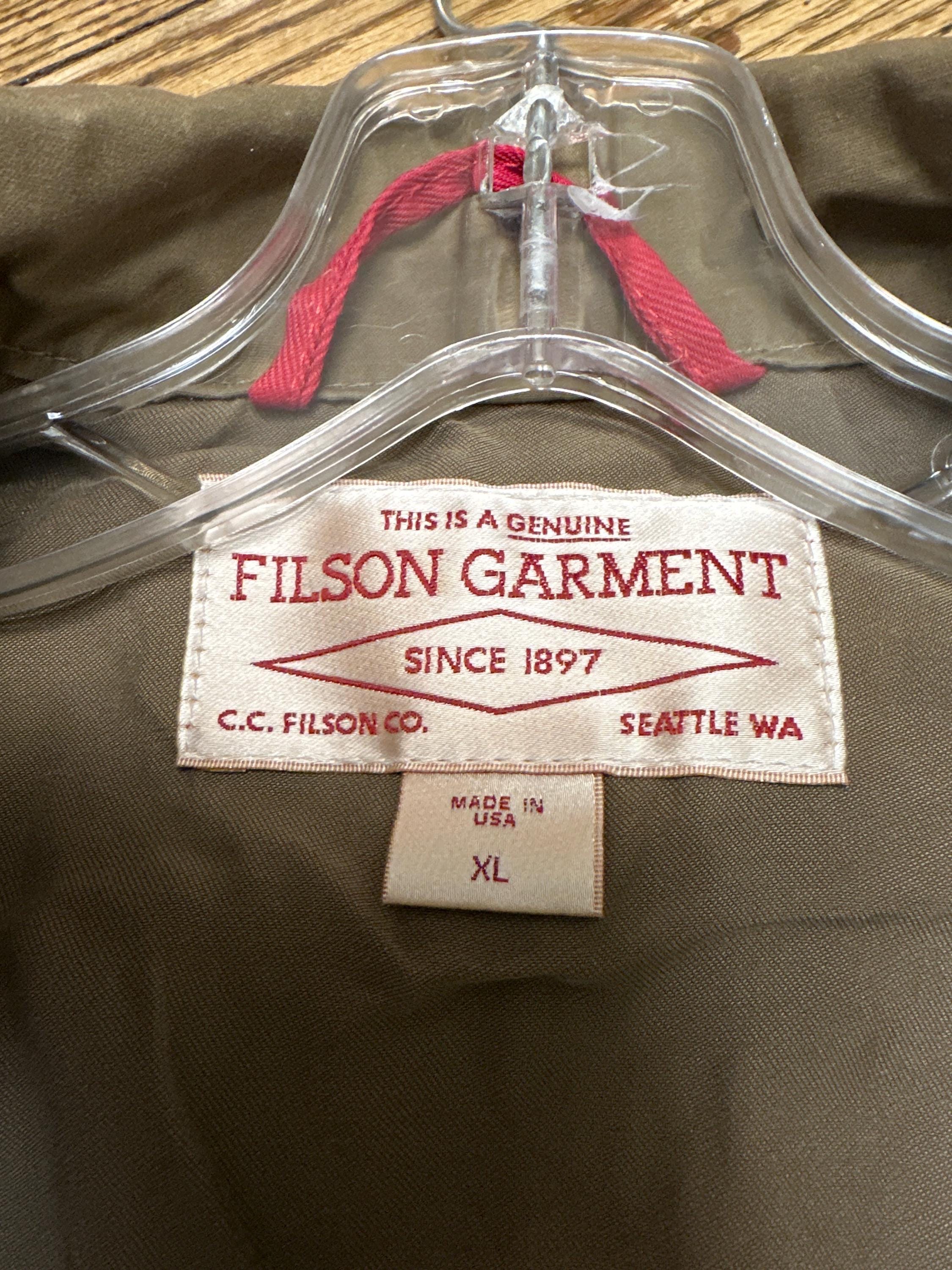 Vintage Filson Field Jacket Made in USA | Men's XL Tin Cloth Utility ...