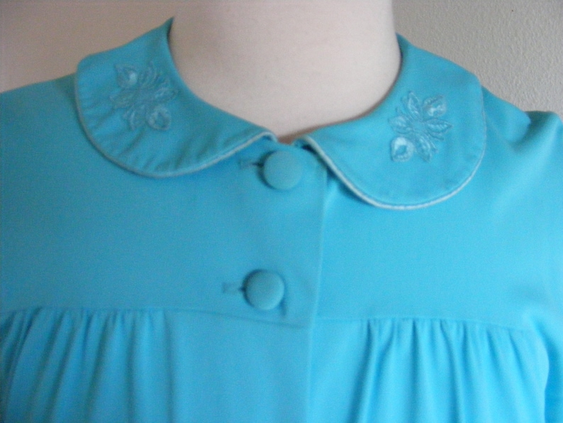 Vintage 1960's Turquoise Blue Lingerie Robe / 60s - Etsy