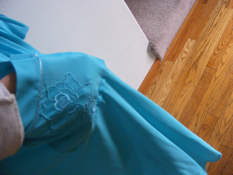Vintage 1960's Turquoise Blue Lingerie Robe / 60s - Etsy