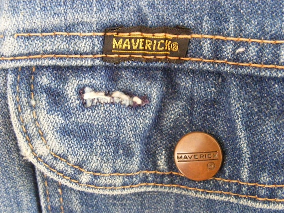 Vintage 1960s 60s Maverick Blue Bell Denim Jacket | M… - Gem