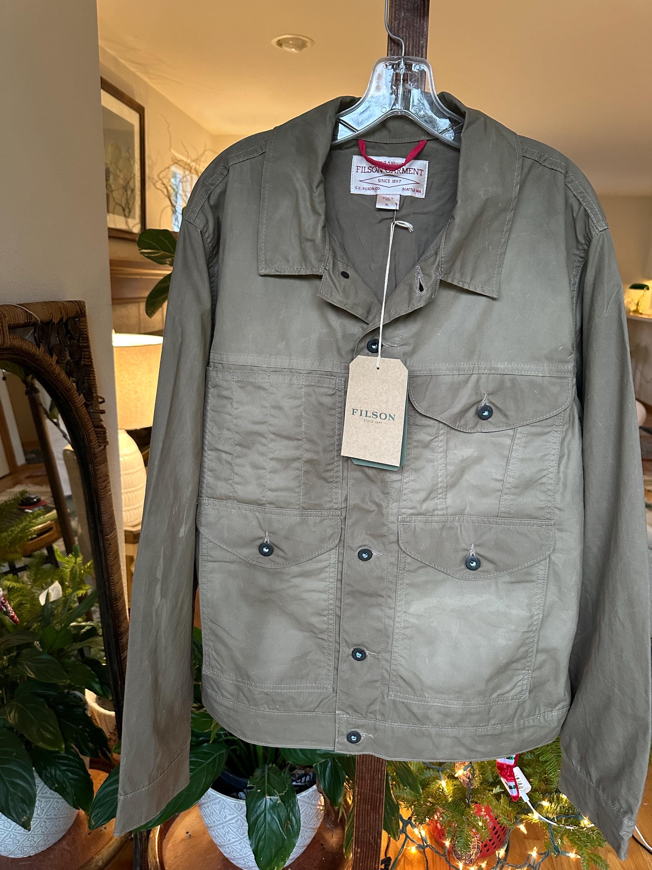 Vintage Filson Field Jacket Made in USA | Men's XL Tin Cloth Utility ...