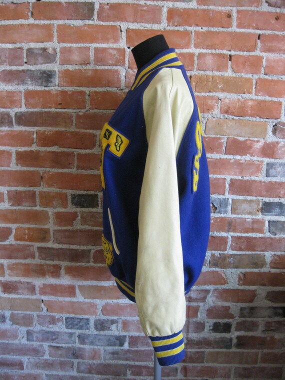 Vintage 90s Letterman Jacket / Varsity Jacket / Hanna… - Gem