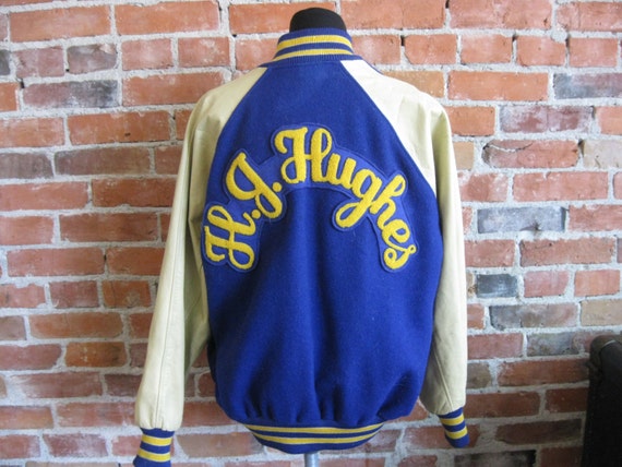 Vintage 90s Letterman Jacket / Varsity Jacket / Hanna… - Gem