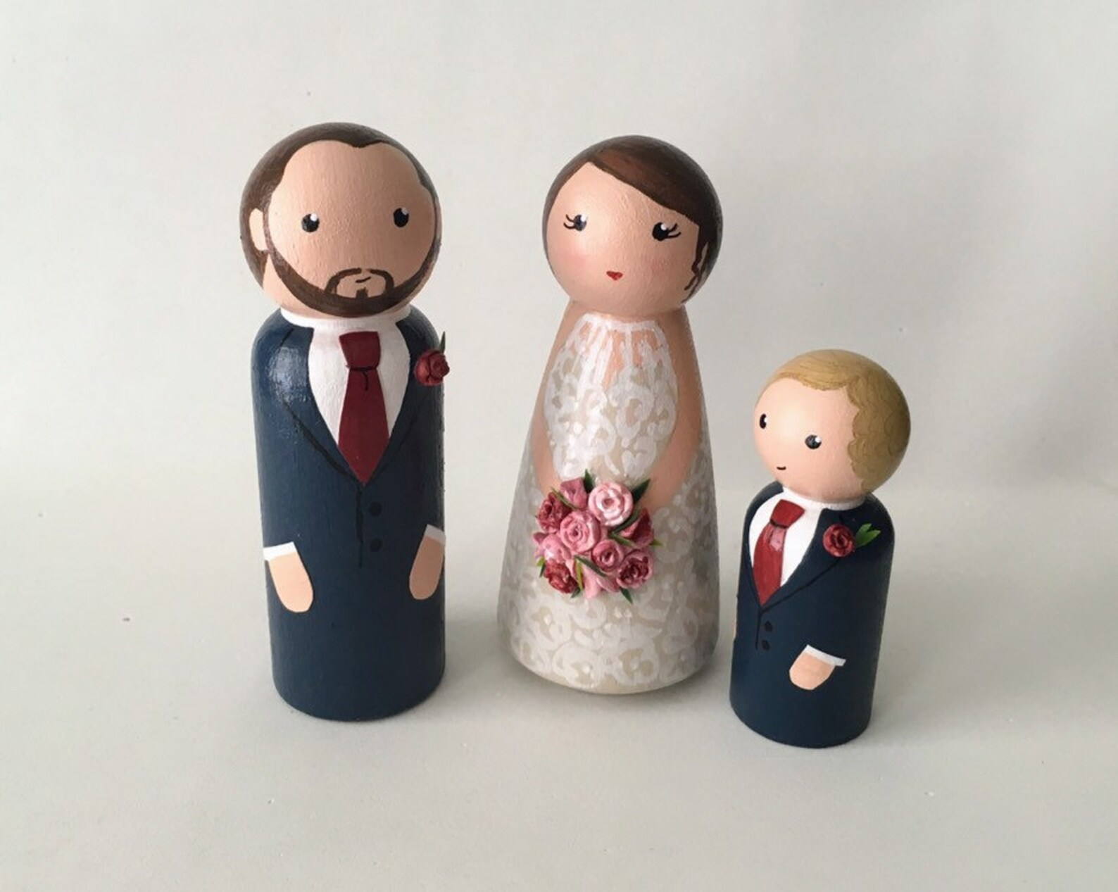 Wedding Cake Topper With Child//ring Bearerflower Girl Son - Etsy