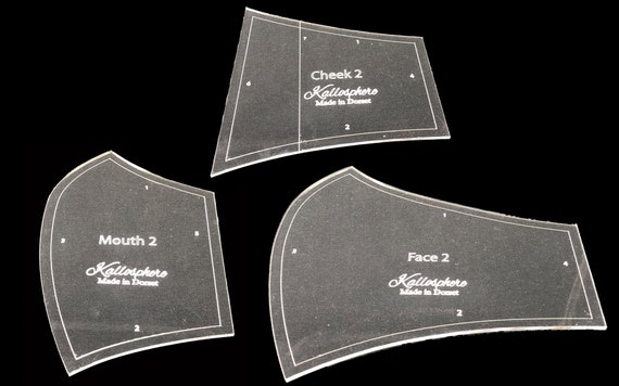 Olsen Style Mask / Face Covering Acrylic Template Small | Etsy