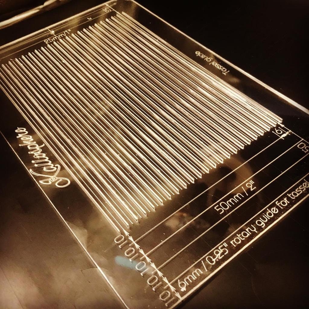 Acrylic Tassel / Fringe Making Template to Make 6mm/0.25" Tassels - Etsy