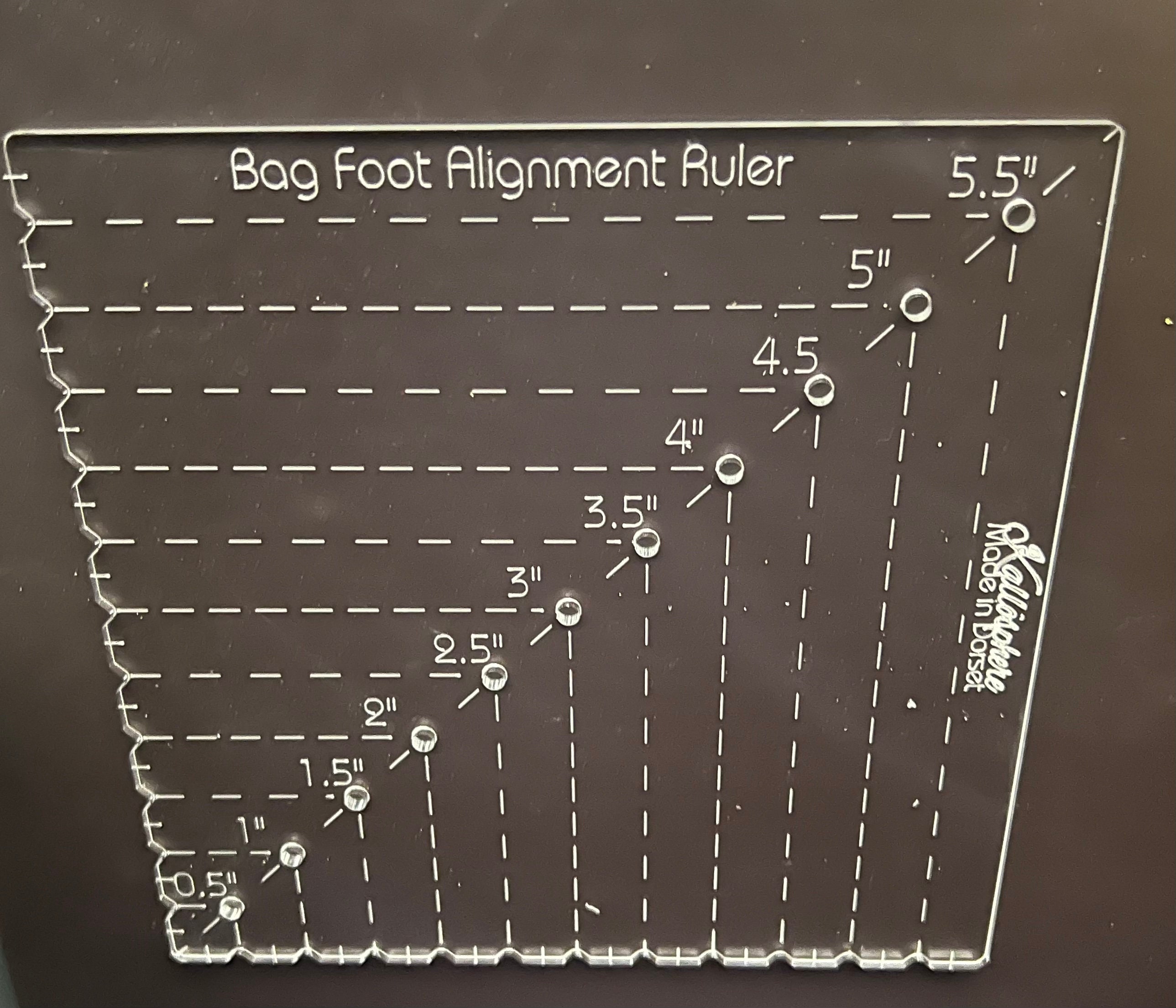 A Bag Foot Alignment/placement Template - Etsy