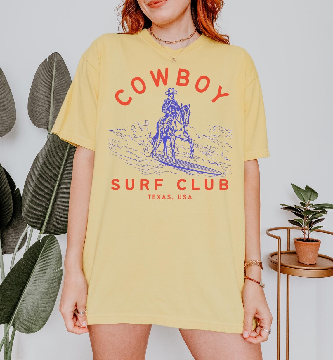 Cowboy Surf Club Coastal Cowgirl Summer Tshirt Beach Tee Western ...
