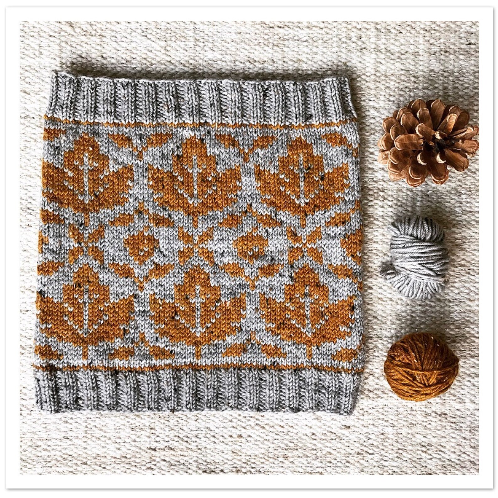 Love Autumn Cowl Knitting PATTERN, Knit Cowl Pattern, Knitted Cowl ...