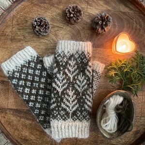 Beautiful BC Mitts Knitting PATTERN, Knitted Mitts Pattern, Stranded ...