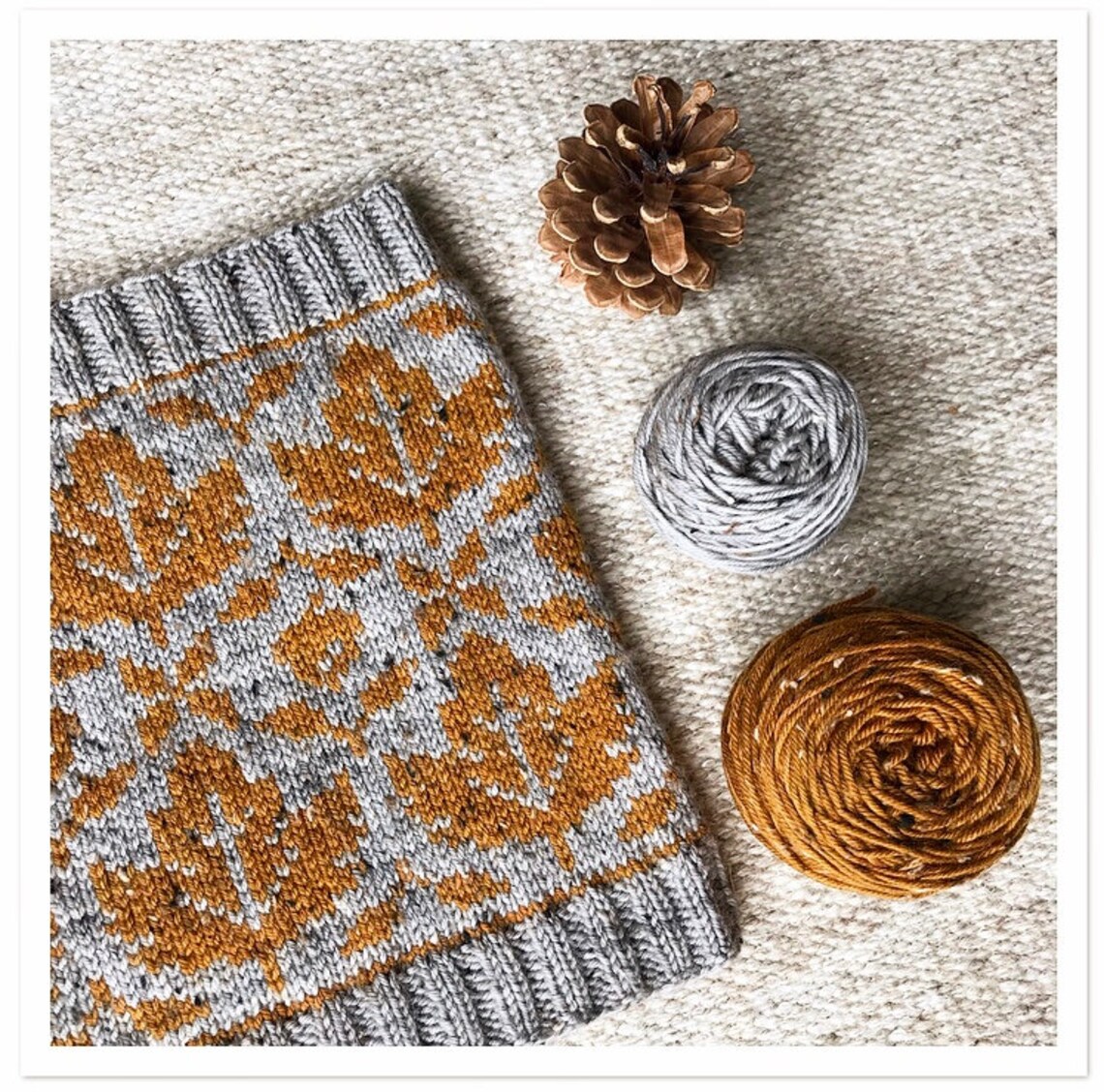 Love Autumn Cowl Knitting PATTERN, Knit Cowl Pattern, Knitted Cowl ...