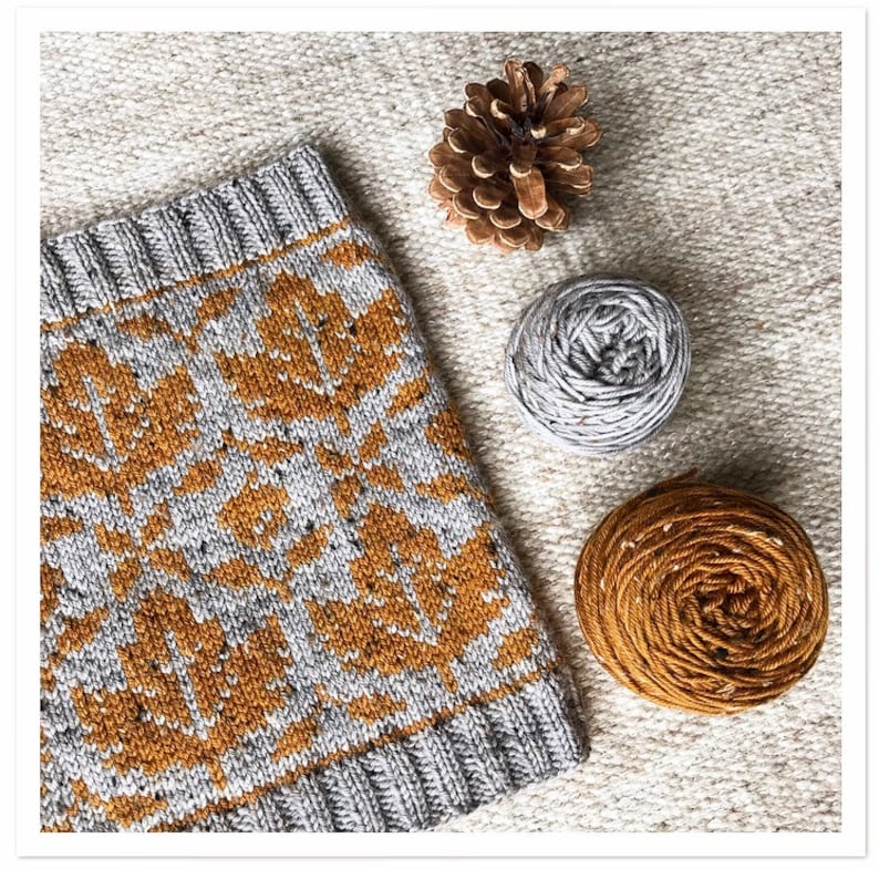 Love Autumn Cowl Knitting PATTERN, Knit Cowl Pattern, Knitted Cowl ...