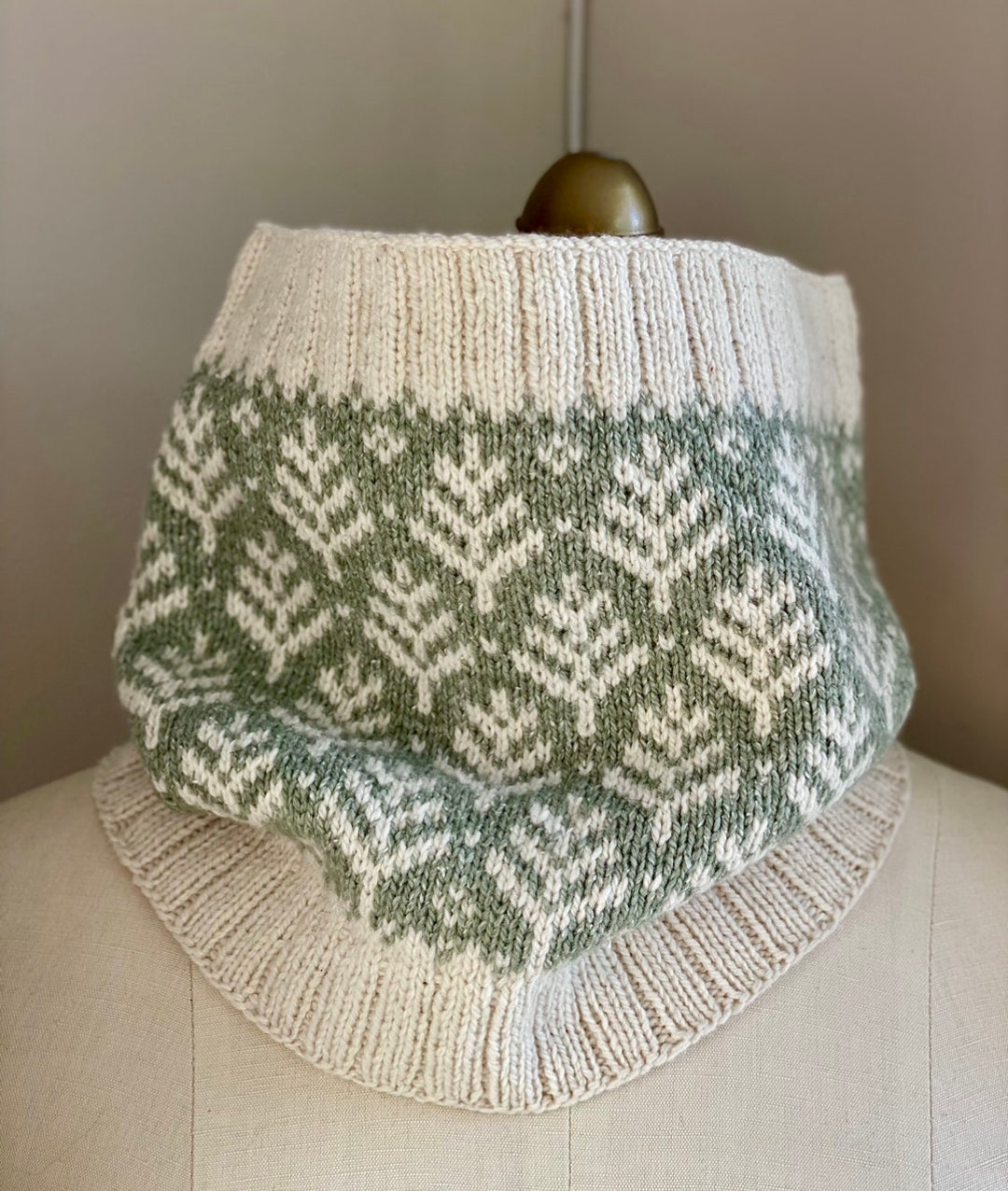 Beautiful BC Cowl Pattern, Knitted Cowl Pattern, Knit Cowl Pattern ...