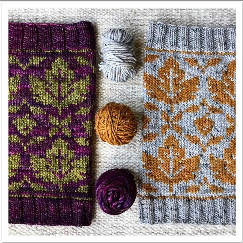 Love Autumn Cowl Knitting PATTERN, Knit Cowl Pattern, Knitted Cowl ...