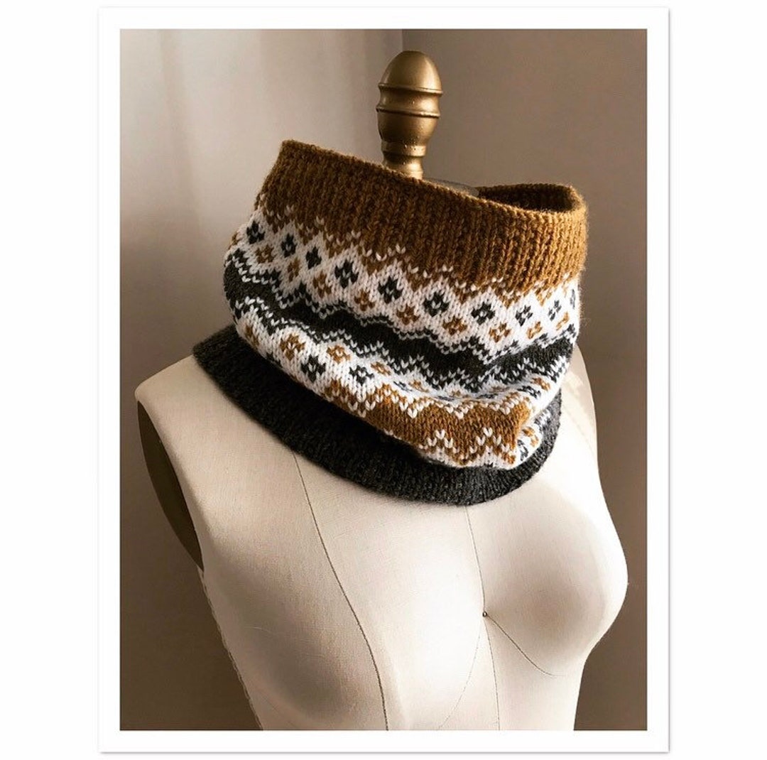 Farewell Autumn Cowl PATTERN, Knitting Pattern, Knit Cowl Pattern ...