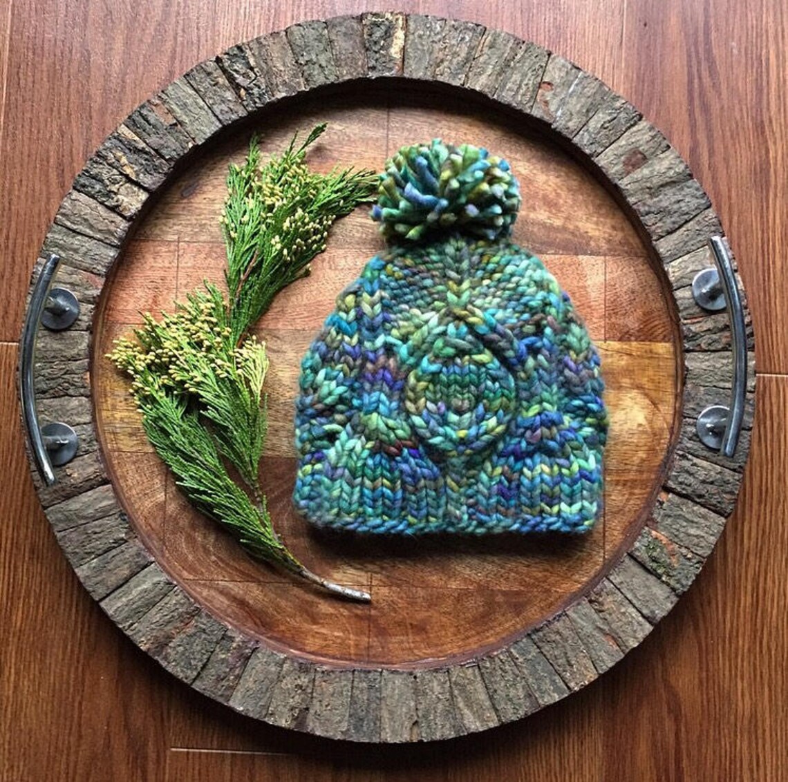 Rasta Leaves Hat Knitting PATTERN Knit Hat Pattern Knit - Etsy