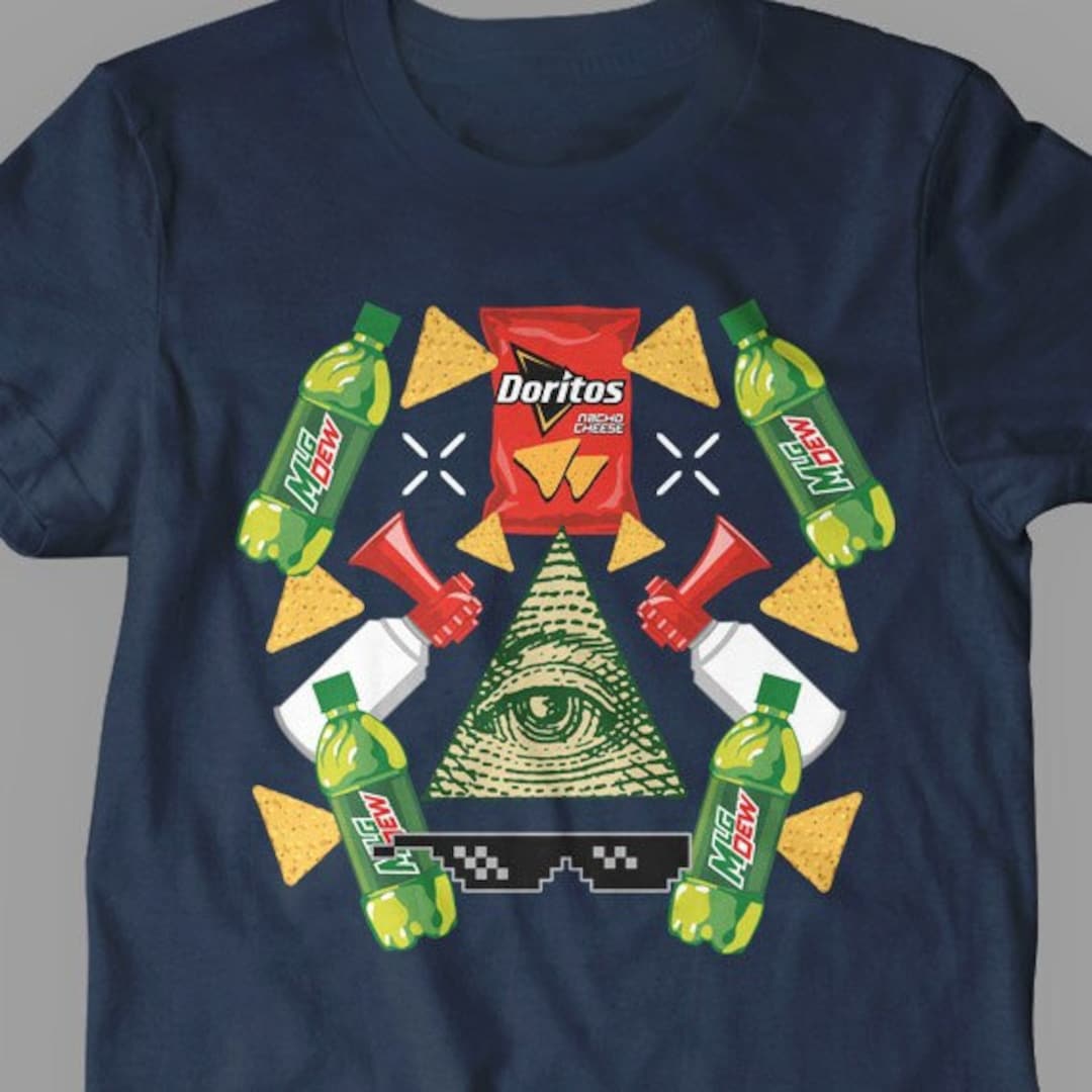 MLG Game of the Year T-shirt: Illuminati, Doritos, Mountain Dew - Etsy
