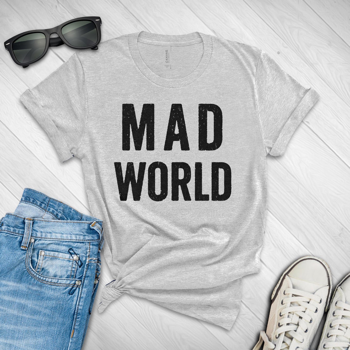 Mad World Graphic Tee Music Lover T-shirt Retro Music Tee - Etsy