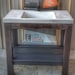 Concrete Vanity Slot Drain Sink + Vanity Base Combo. ***MEMORIAL DAY ...