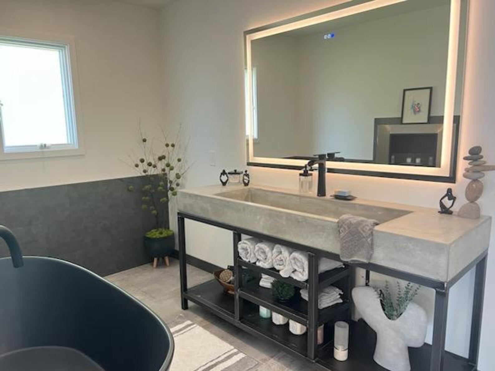 Concrete Vanity Slot Drain Sink ***6' Long*** (BASE NOT INCLUDED) - Etsy