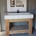 Concrete Trough Sink + Vanity Base Combo - Etsy