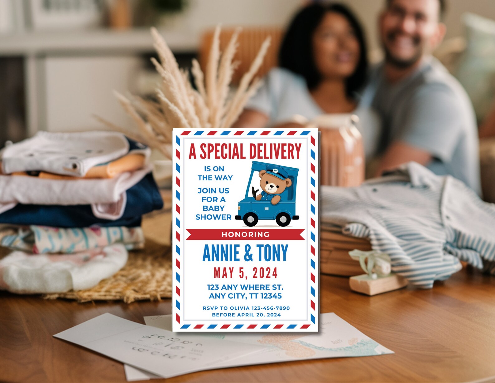 Special Delivery Baby Shower Invitation, USPS, Special Package UPS ...