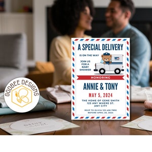 Special Delivery Baby Shower Invitation, USPS, Special Package UPS ...