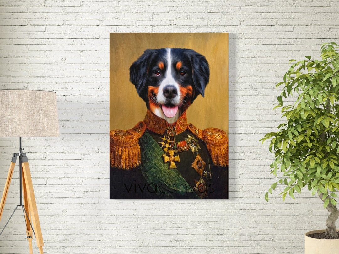 Custom Portrait and Fantasy - the Commander Dog - Reign Style - Funny ...