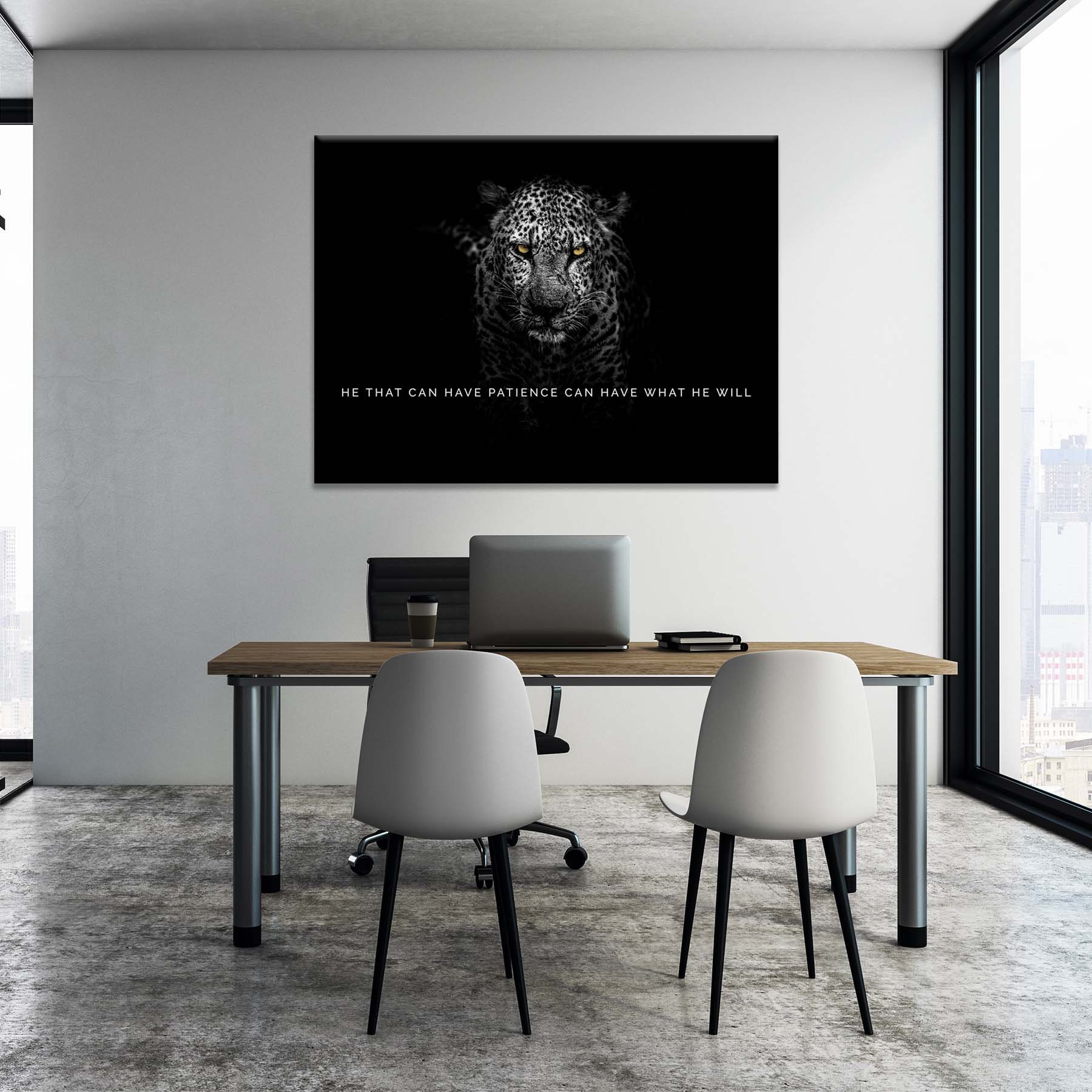 Patient Cheetah Motivation Quote / Motivational Canvas Art / - Etsy