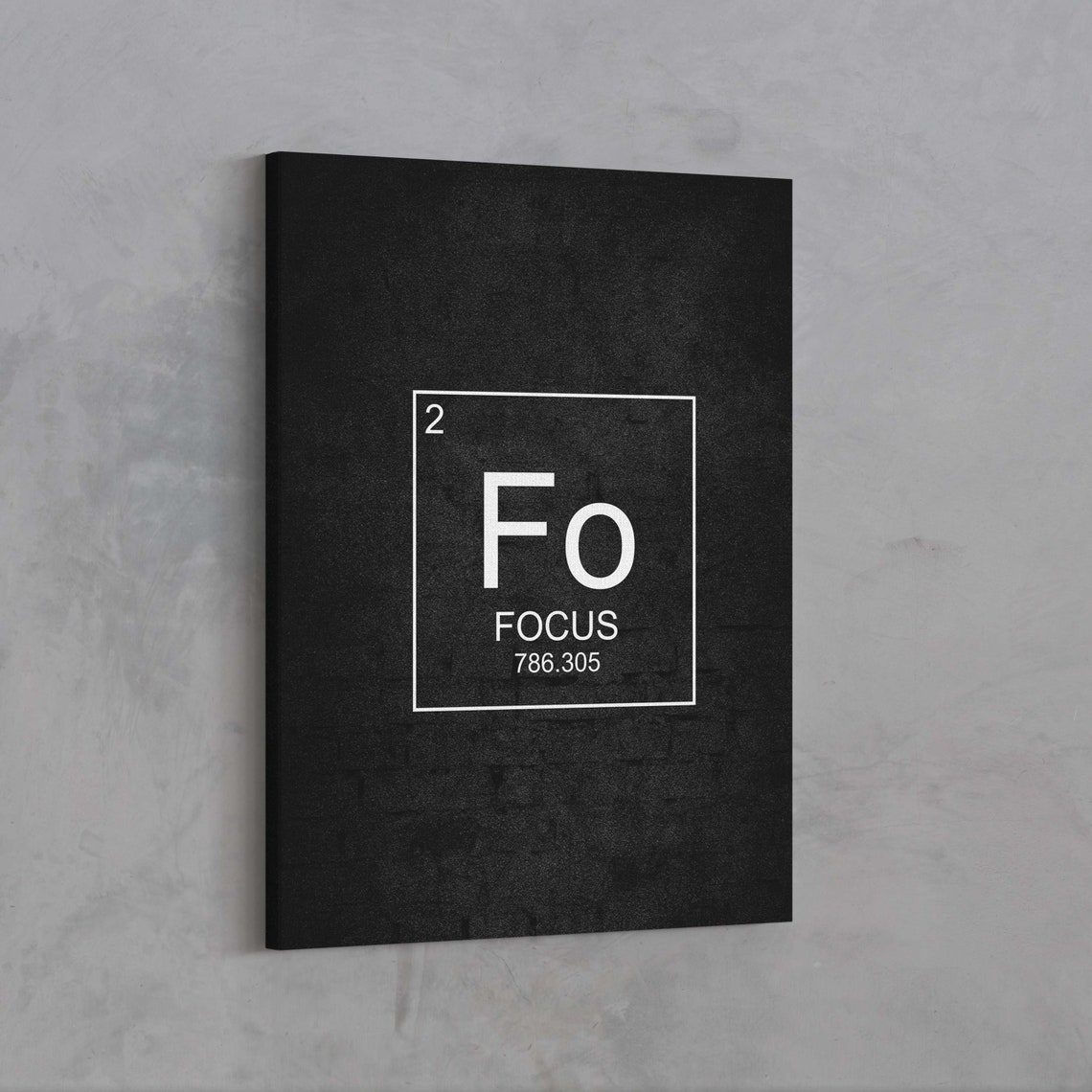 Periodic Table of Success - Focus Element / Motivational Canvas Art ...