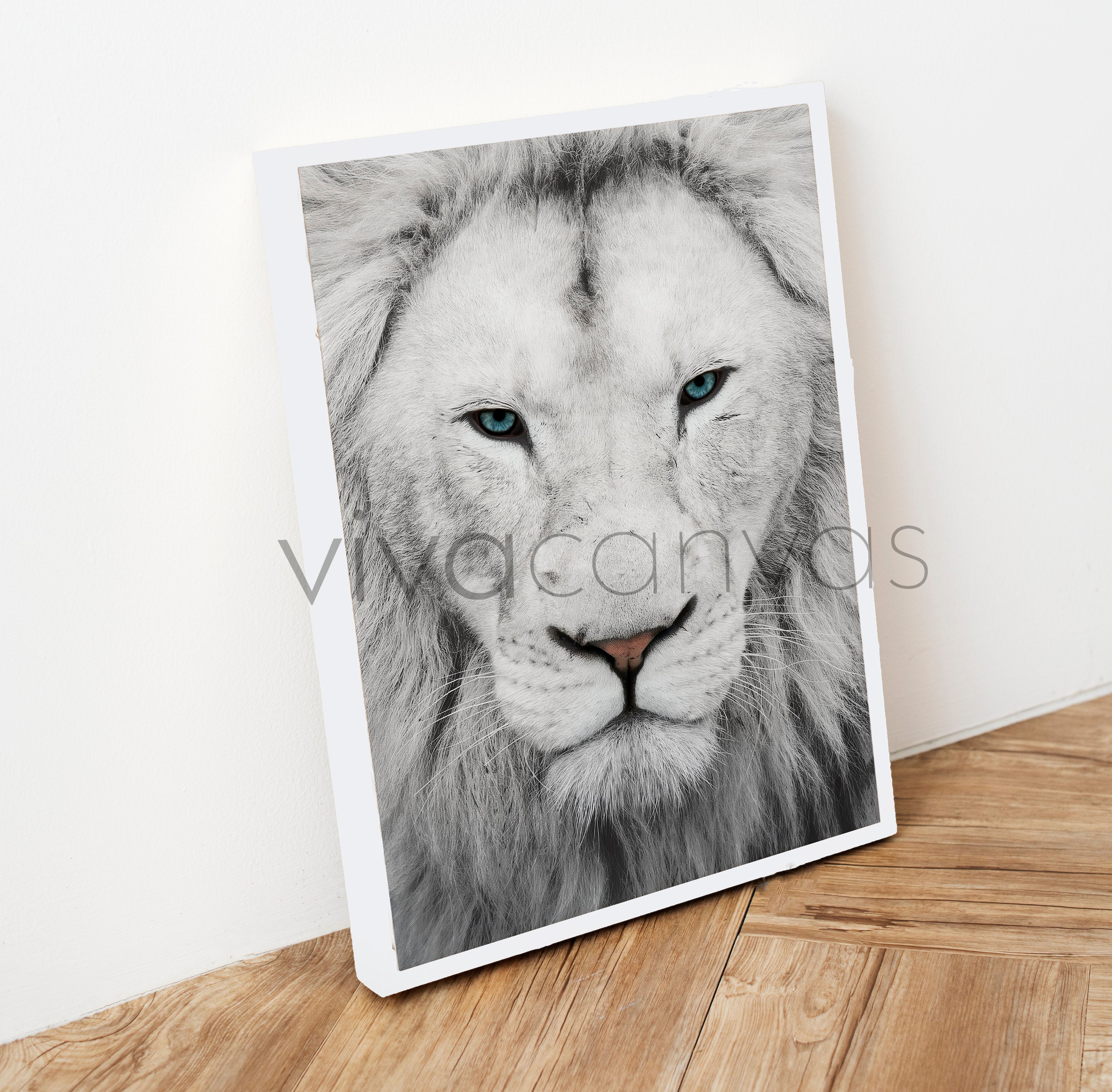 White Lion Hunt - Motivational Canvas - Entrepreneur Art - Success ...