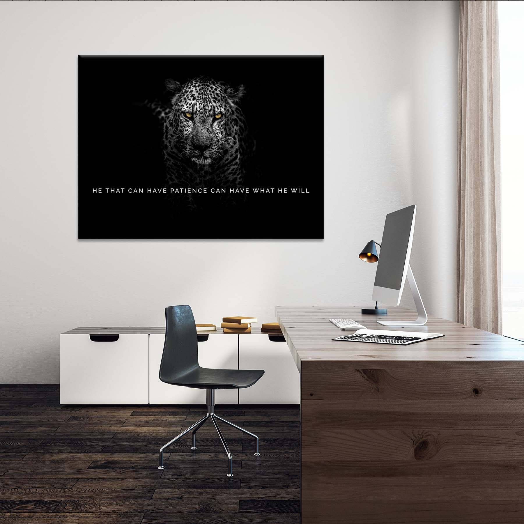 Patient Cheetah Motivation Quote / Motivational Canvas Art / - Etsy