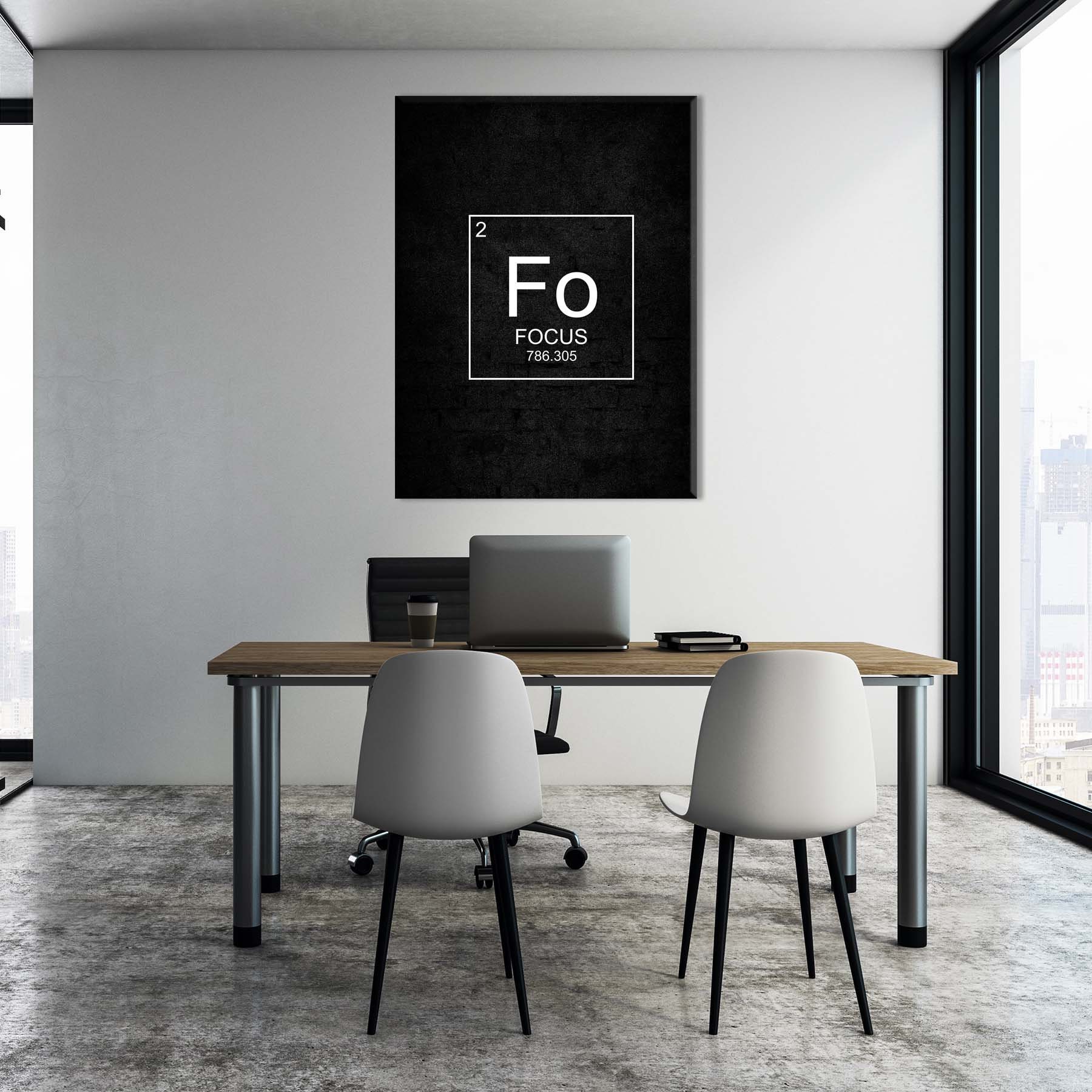 Periodic Table of Success - Focus Element / Motivational Canvas Art ...