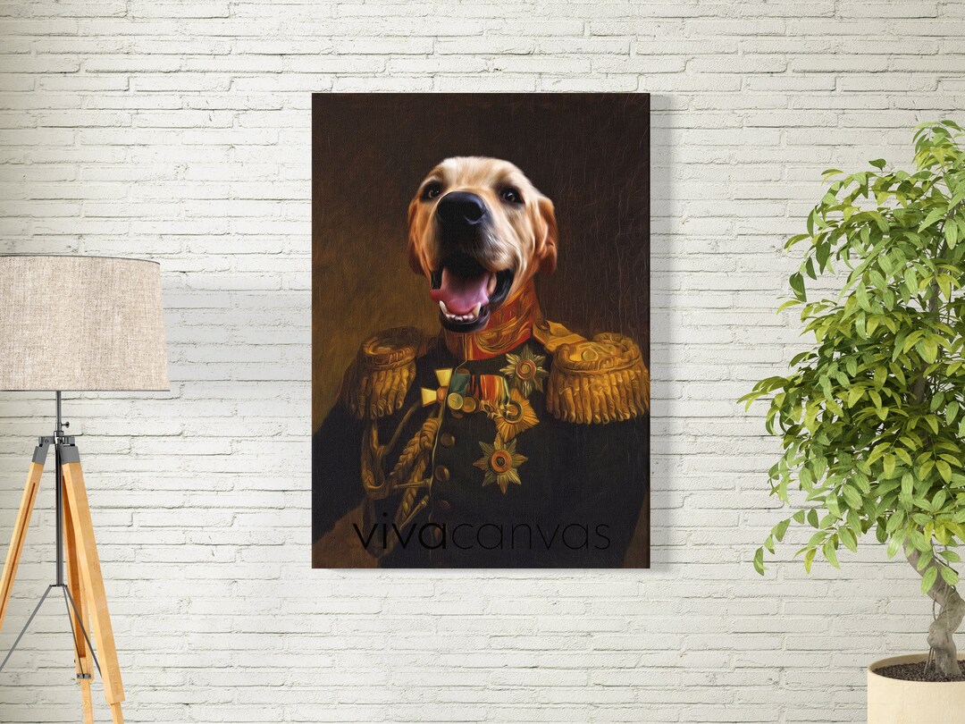 Custom Portrait and Fantasy - the Captain Dog - Reign Style - Funny ...