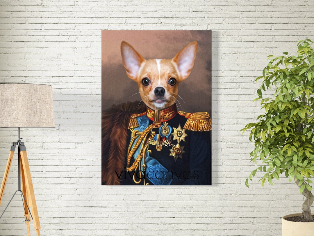 Custom Portrait and Fantasy - the Admiral Dog - Reign Style - Funny ...